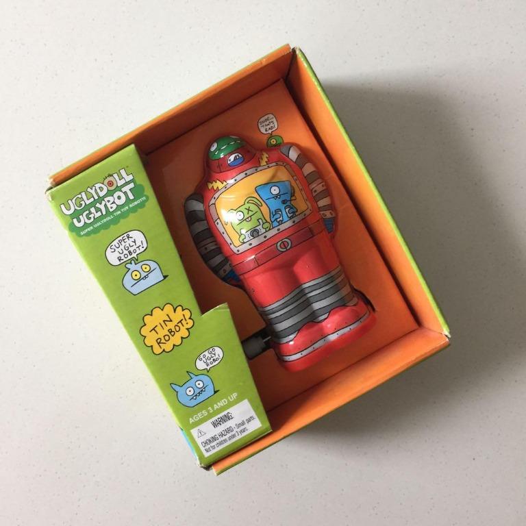 BNIB Schylling Wind up Uglydoll Uglybot Tin Robot (Blue/Red), Hobbies ...