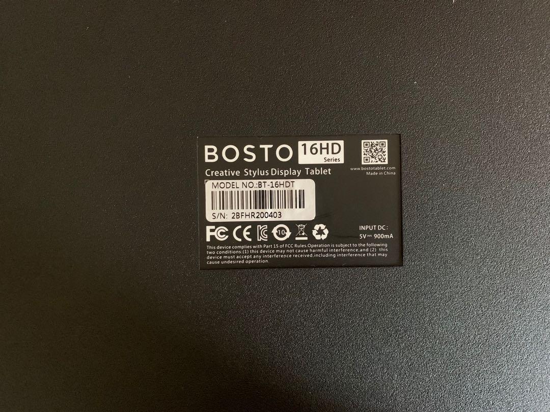 Bosto 繪圖板 有單 drawing tablet Bt-16hd 15.6’’ full had ips lcd, 電腦＆科技, 手提電腦 - Carousell