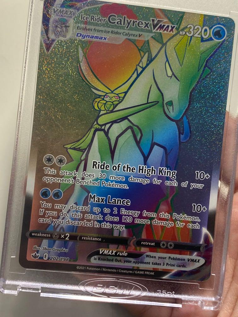 Calyrex VMAX rainbow rare, Hobbies & Toys, Toys & Games on Carousell