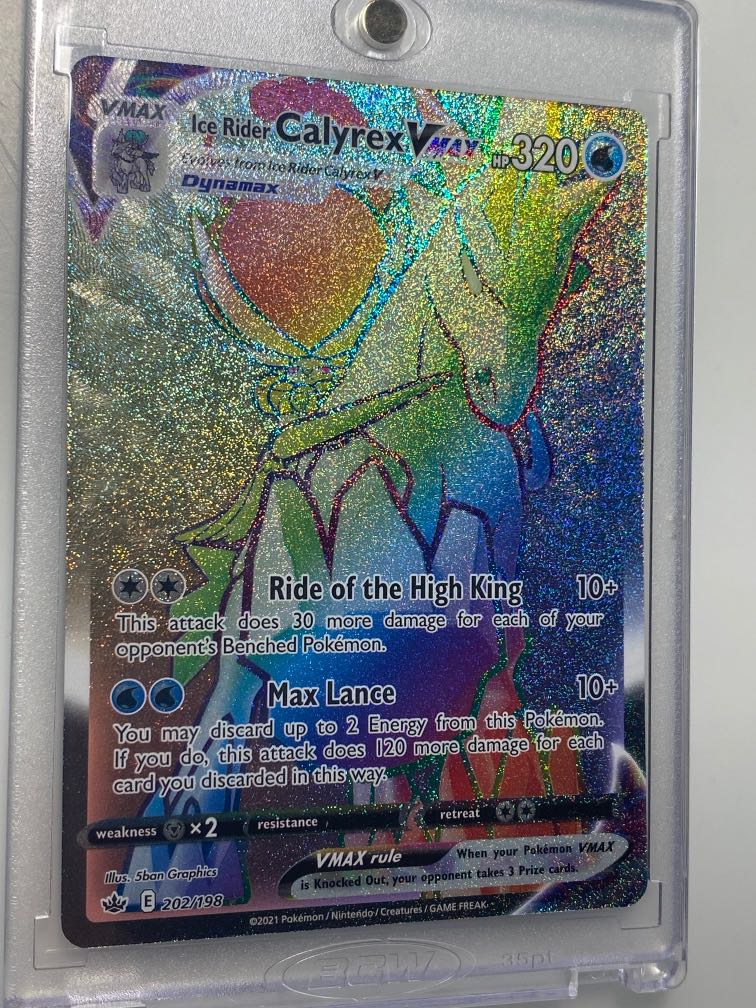 Calyrex VMAX rainbow rare, Hobbies & Toys, Toys & Games on Carousell