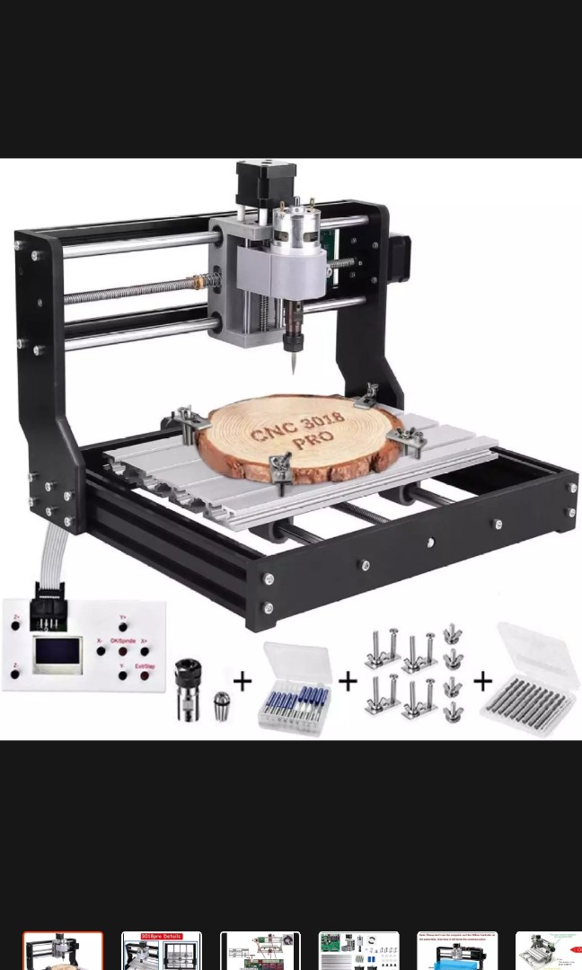 CNC 3018-PRO Router Kit GRBL Control 3 Axis Plastic Acrylic PCB PVC ...