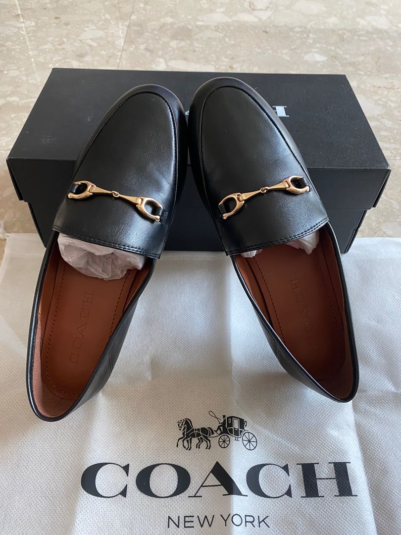 Coach Haley Leather Loafer, BNIB, Women's Fashion, Footwear, Loafers on ...