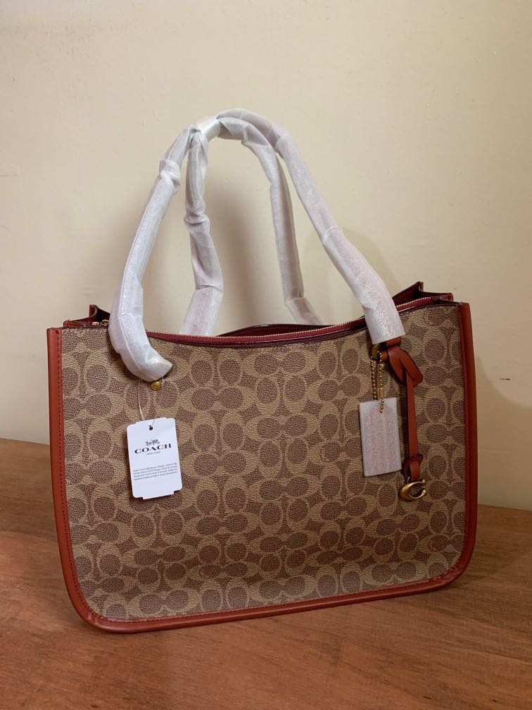 Coach Tyler Carryall Tote in Signature Canvas, Luxury, Bags & Wallets ...