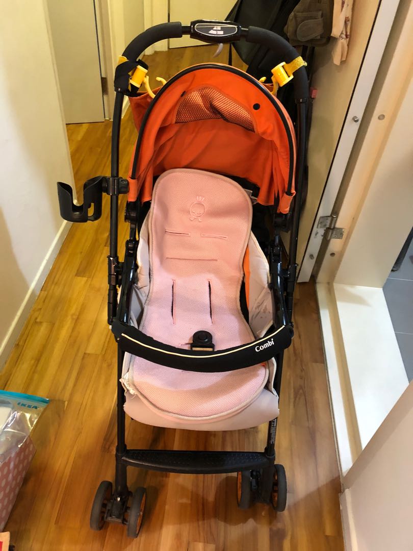 Combi Stroller (Orange) , Babies & Kids, Going Out, Strollers on Carousell