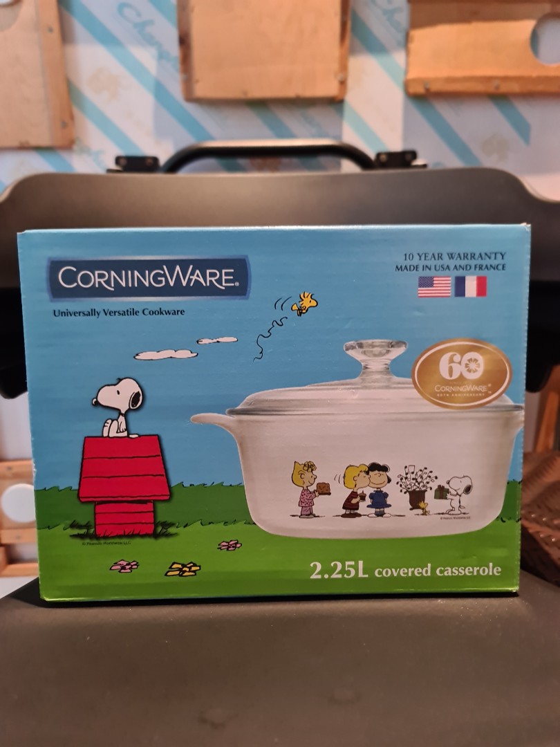 Corningware casserole 2.25L (Peanut Edition), Furniture & Home Living ...