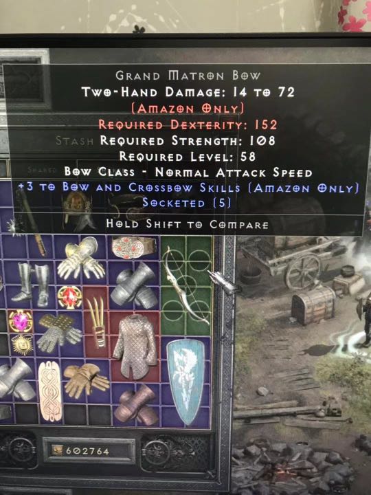 D2R Diablo 2 Resurrected - Grand Matron Bow, Video Gaming, Gaming ...