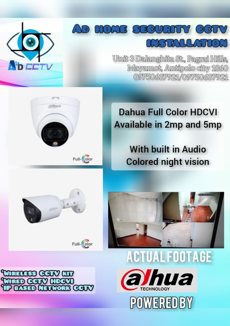 Dahua Full Colored CCTV 1080p with Audio, Furniture & Home Living ...