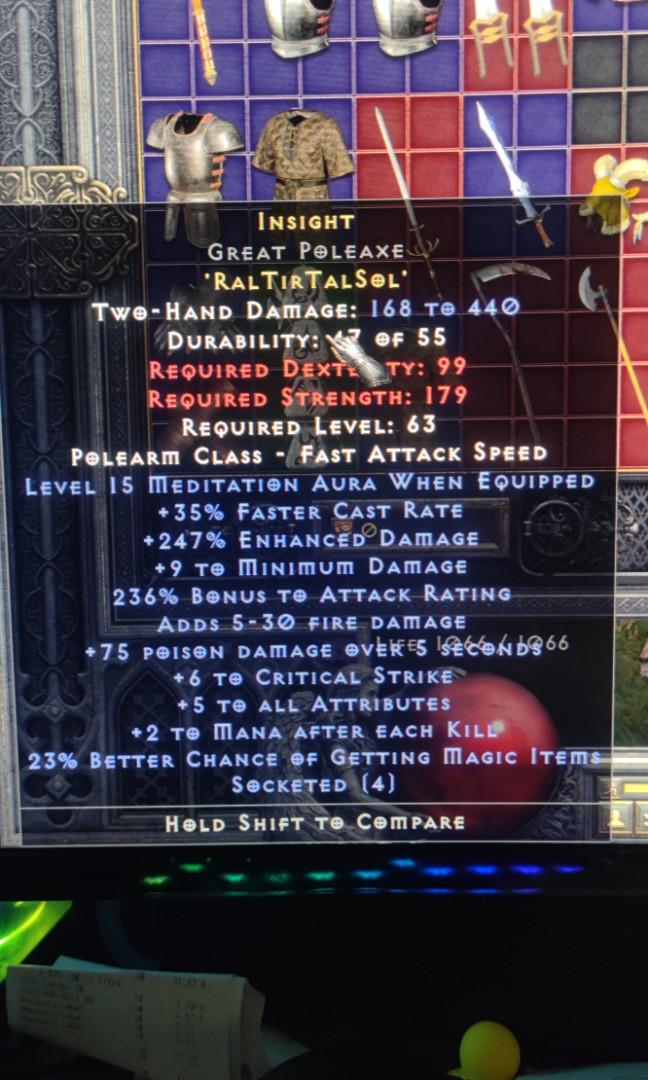 Diablo 2 insight, Video Gaming, Video Games, Others on Carousell