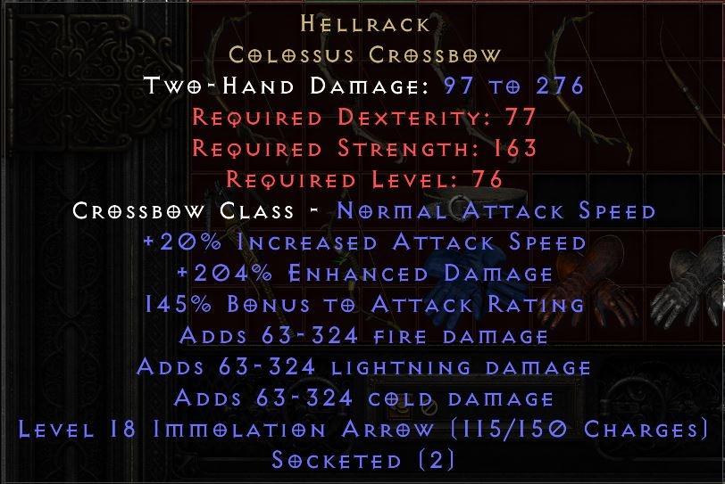 diablo 2 resurrected: Hellrack, Video Gaming, Gaming Accessories, In-Game Products on Carousell