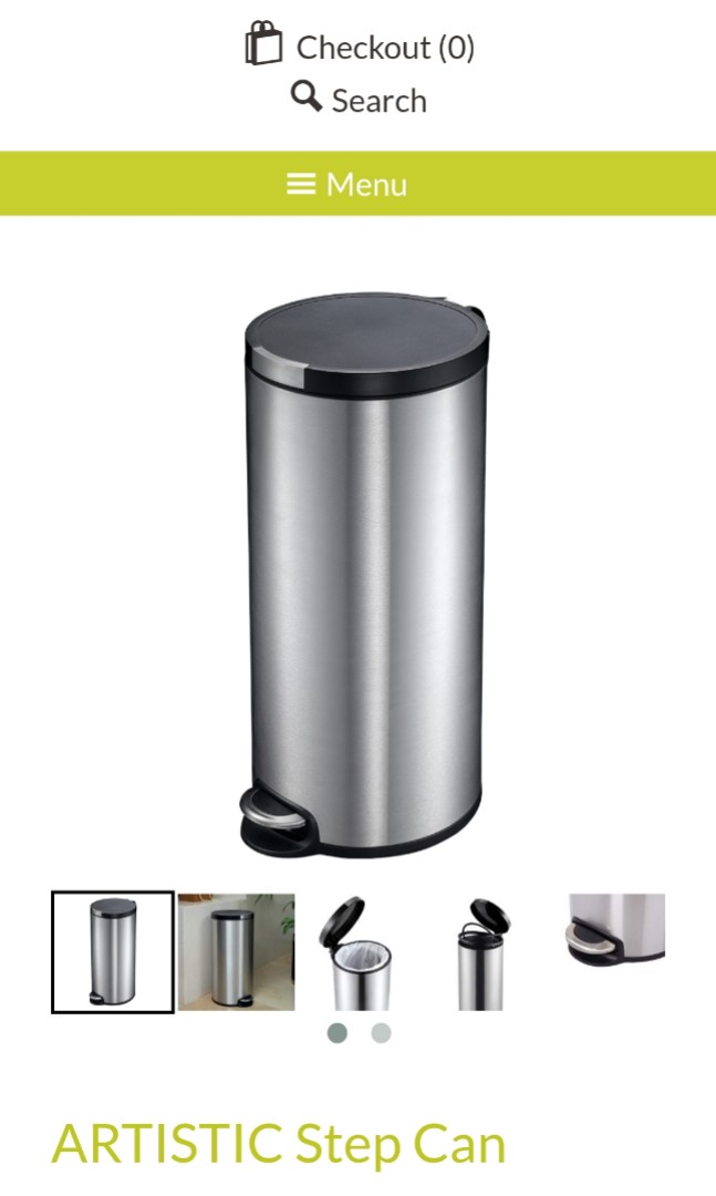 Eko artistic step bin 20 litres, Furniture & Home Living, Cleaning ...