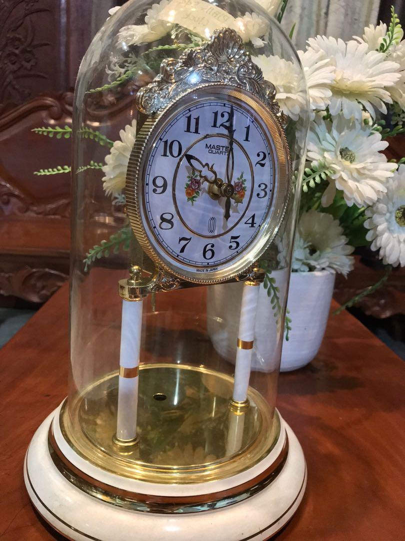 Elegant Glass Dome Clock, Furniture & Home Living, Home Decor, Clocks ...