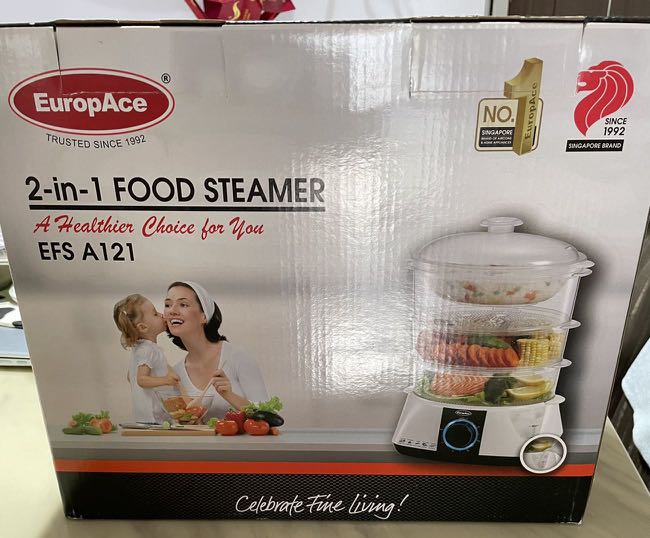 EuropAce 2-in-1 Food Steamer EFS A121, TV & Home Appliances, Kitchen ...