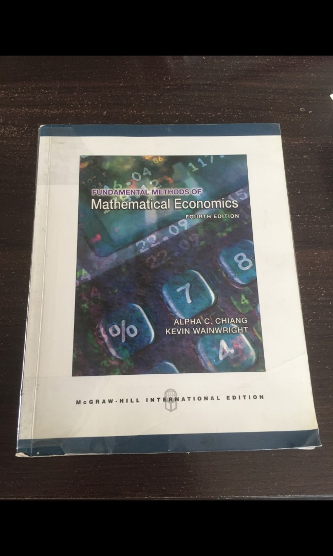 Fundamental Methods of Mathematical Economics, Hobbies & Toys, Books ...