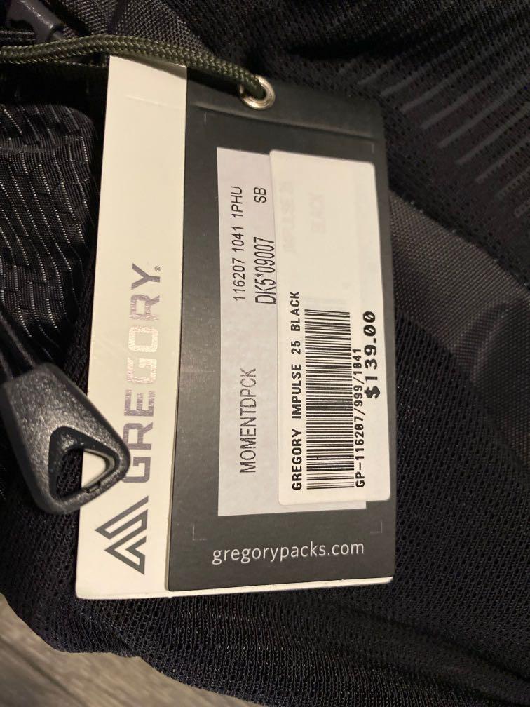 GREGORY IMPULSE 25L, Men's Fashion, Bags, Backpacks on Carousell
