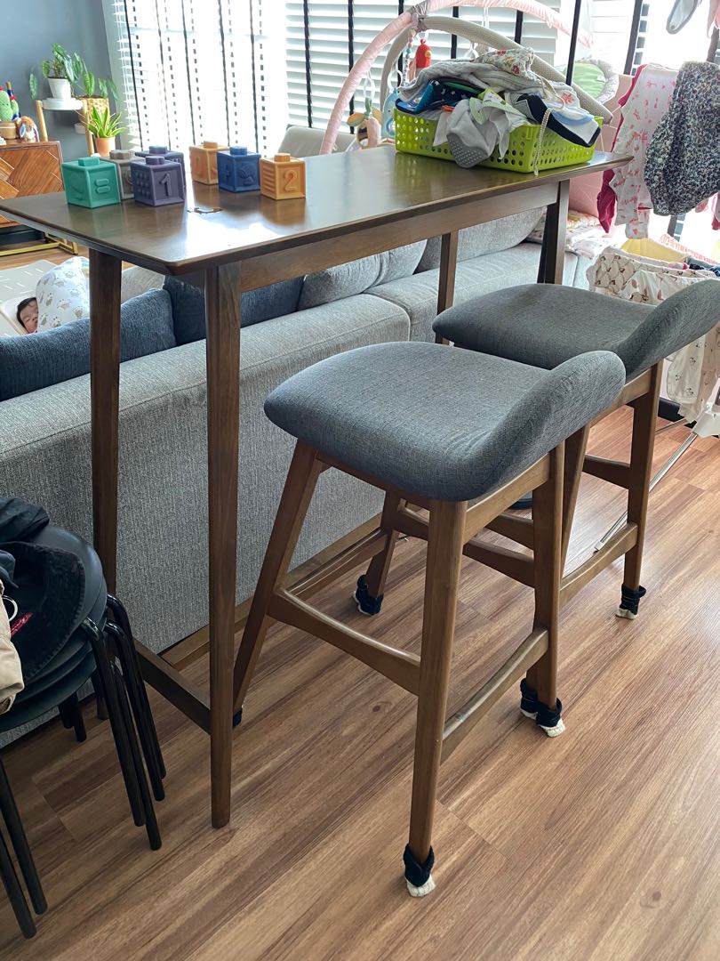 High Table and Chair, Furniture & Home Living, Furniture, Tables & Sets ...