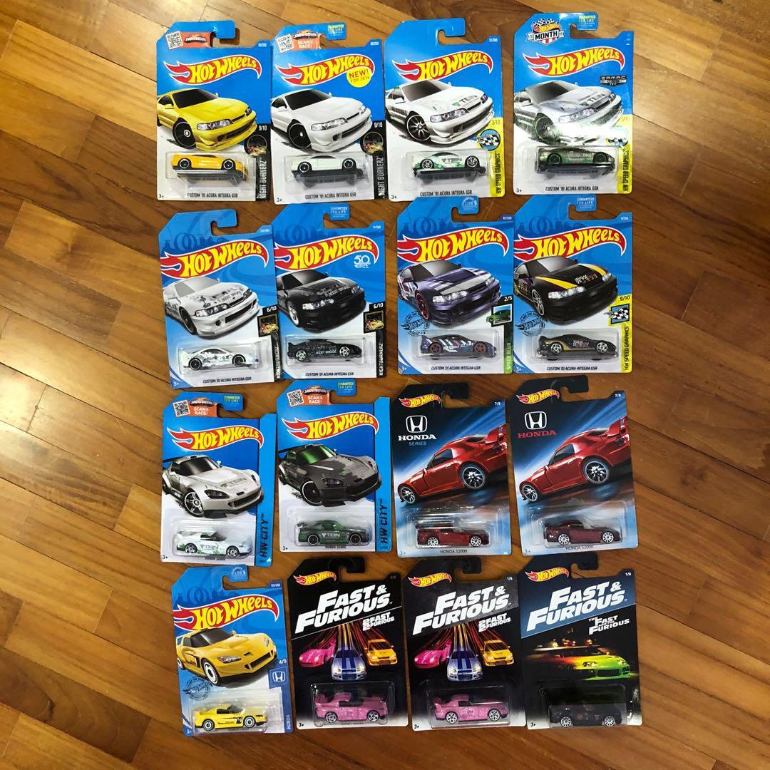 Hot Wheels Honda Acura Integra & S2000 & Prelude Selection, Hobbies ...