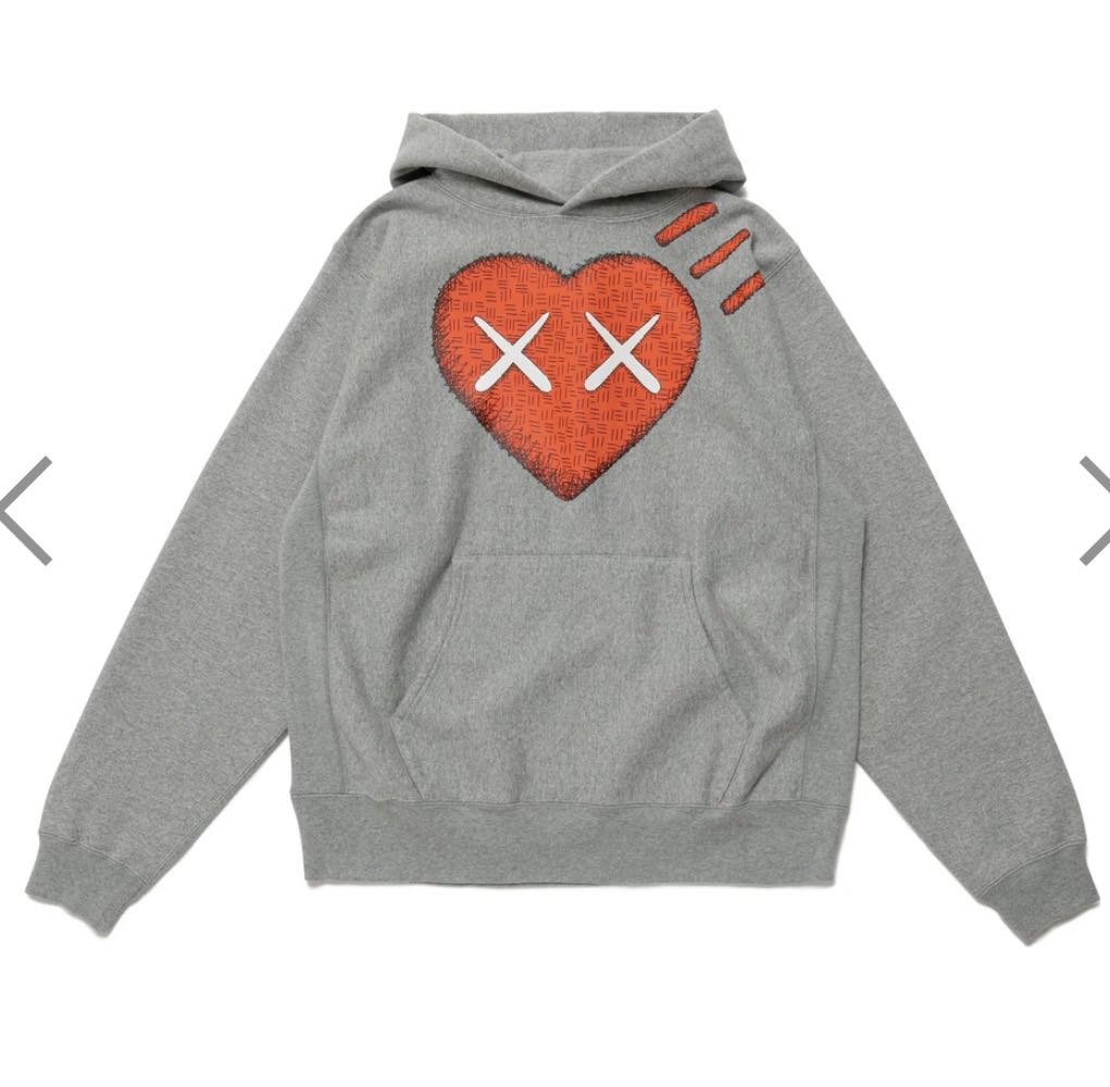 Human Made x Kaws Heart Hoodie, Men's Fashion, Coats, Jackets and ...