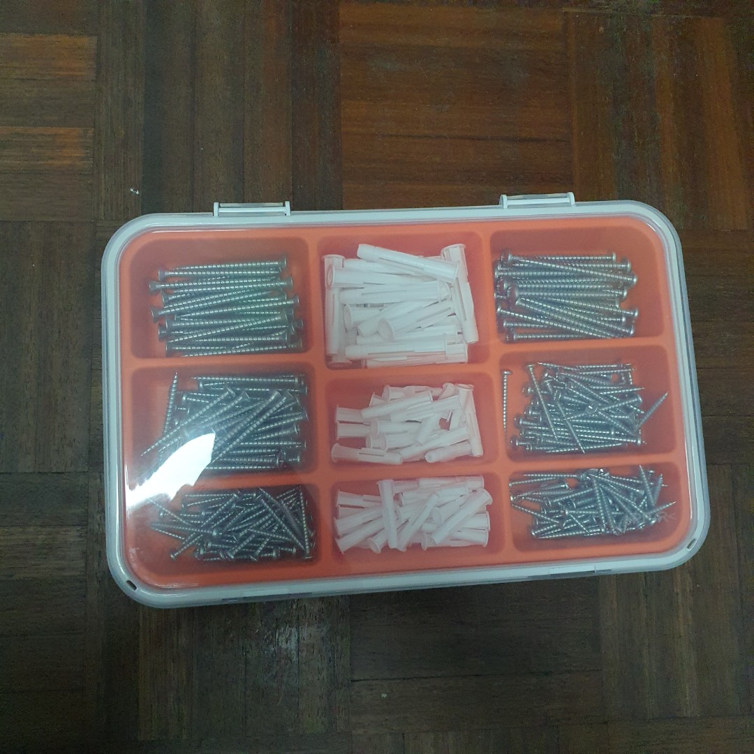 IKEA FIXA : screws and screwbox, Hobbies & Toys, Stationery & Craft ...