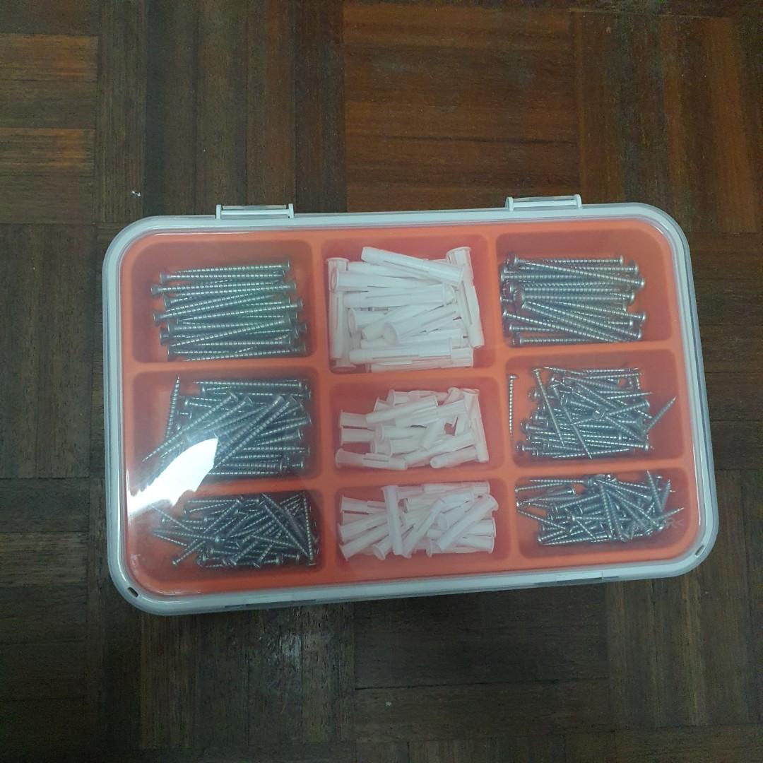 IKEA FIXA : screws and screwbox, Hobbies & Toys, Stationery & Craft, Craft Supplies & Tools on ...