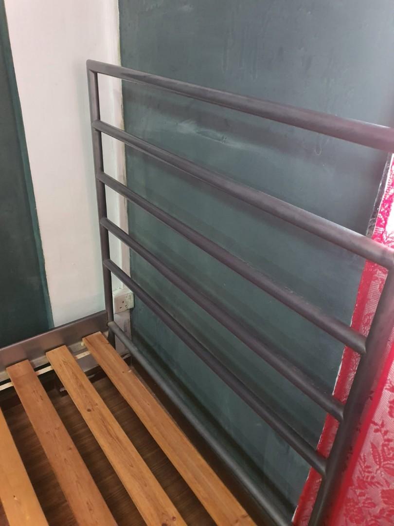 IKEA HEIMDAL SINGLE BED FRAME, Furniture & Home Living, Bedding ...