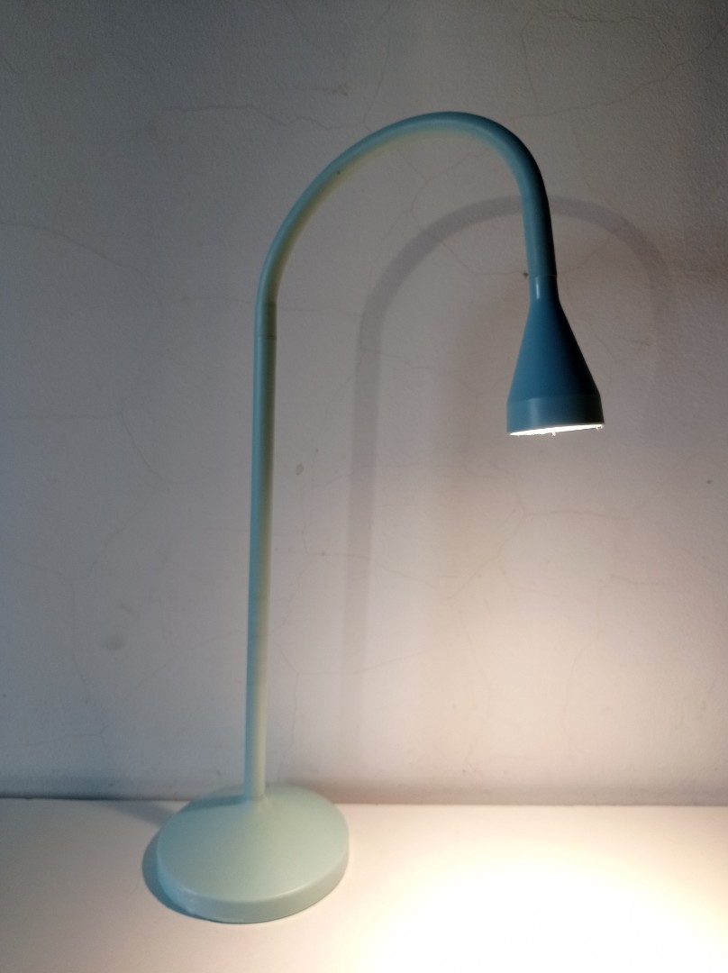 IKEA Navlinge LED desk lamp. Light blue edition., Furniture & Home ...