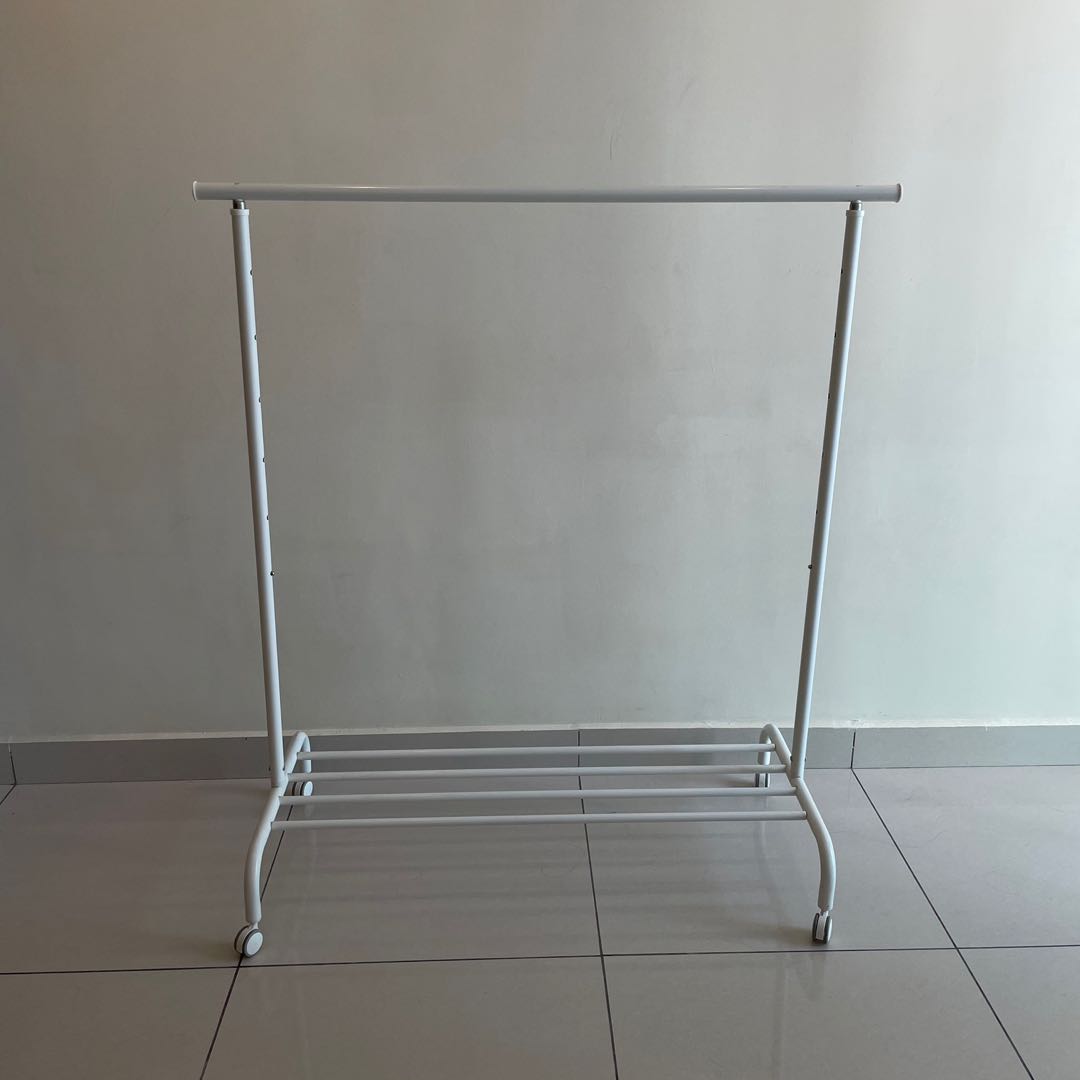 IKEA RIGGA Clothes Rack with Wheels #1010NEW, Furniture & Home Living ...