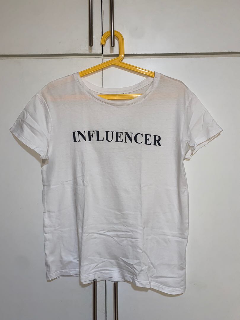 influencer t shirt, Women's Fashion, Tops, Shirts on Carousell