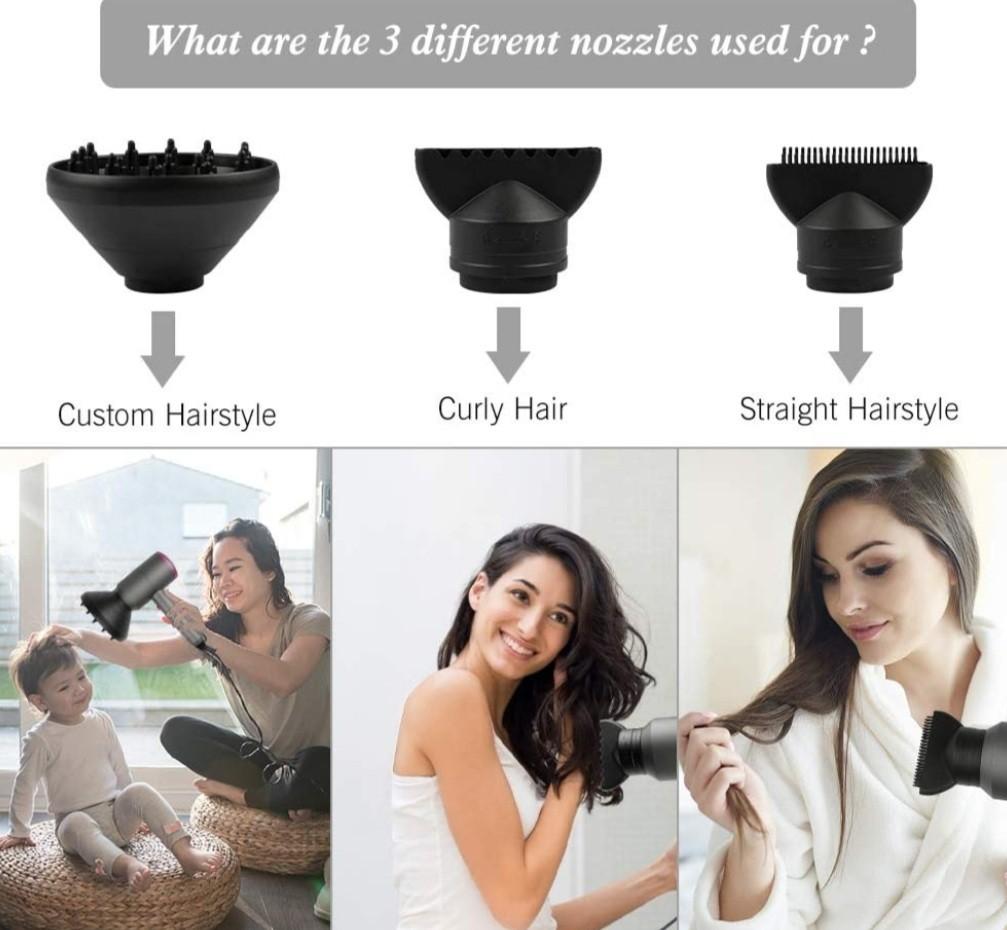 Innoo Tech Professional Hair Dryers 2000W Powerful AC Motor Fast Drying ...