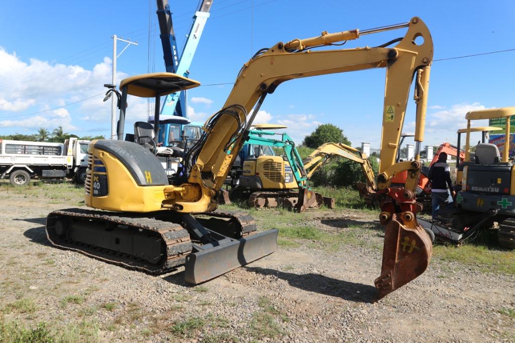 KOMATSU EXCAVATOR PC40MR-2 W/DOZER W/ CANOPY W/O BREAKERLINE 1,432 ...