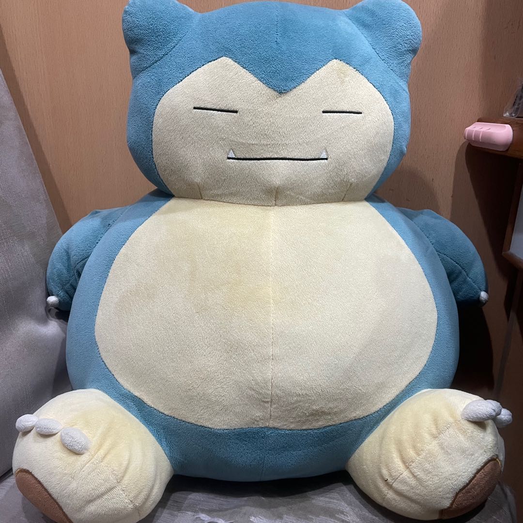 Large Snorlax Stuffed Plush Toy, Hobbies & Toys, Toys & Games on Carousell