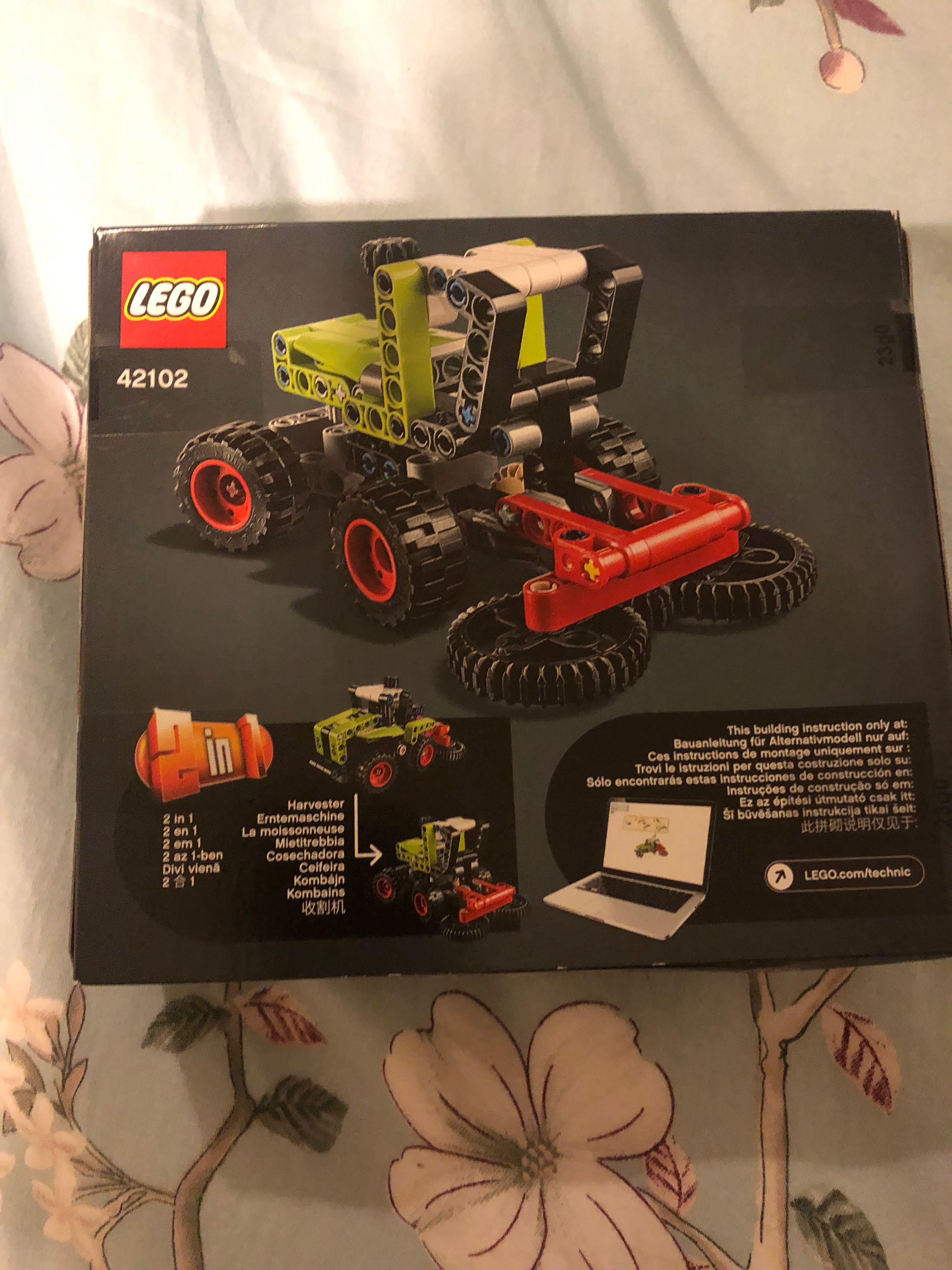 LEGO Technic Mini CLAAS XERION 42102 Toy Tractor Building Kit (130 ...