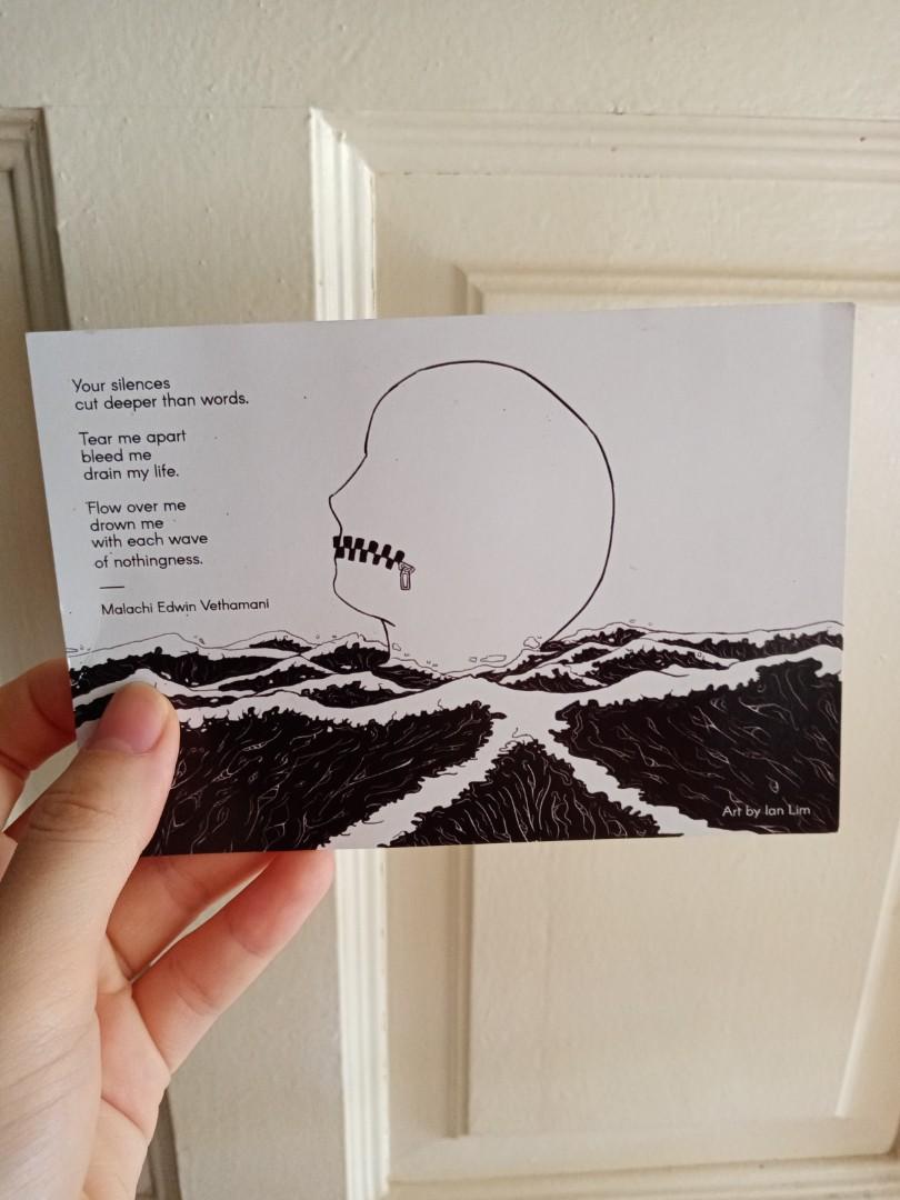 (Limited) Malachi Edwin Vethamani Poem Bookmark, Hobbies & Toys ...