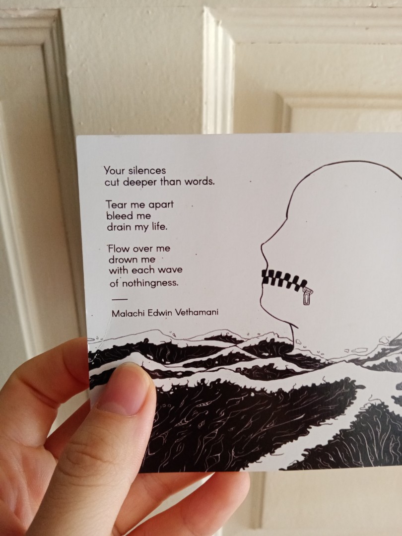 (Limited) Malachi Edwin Vethamani Poem Bookmark, Hobbies & Toys ...