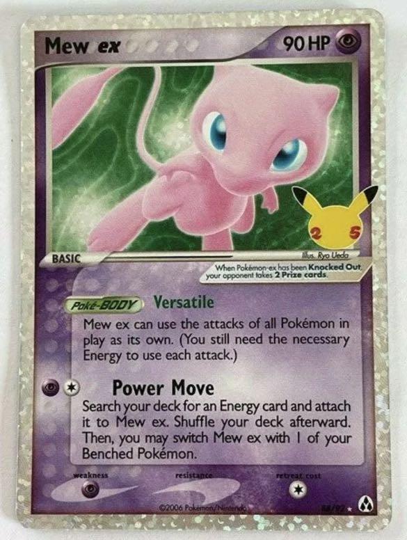 Mew Ex (25th Anniversary), Hobbies & Toys, Toys & Games on Carousell