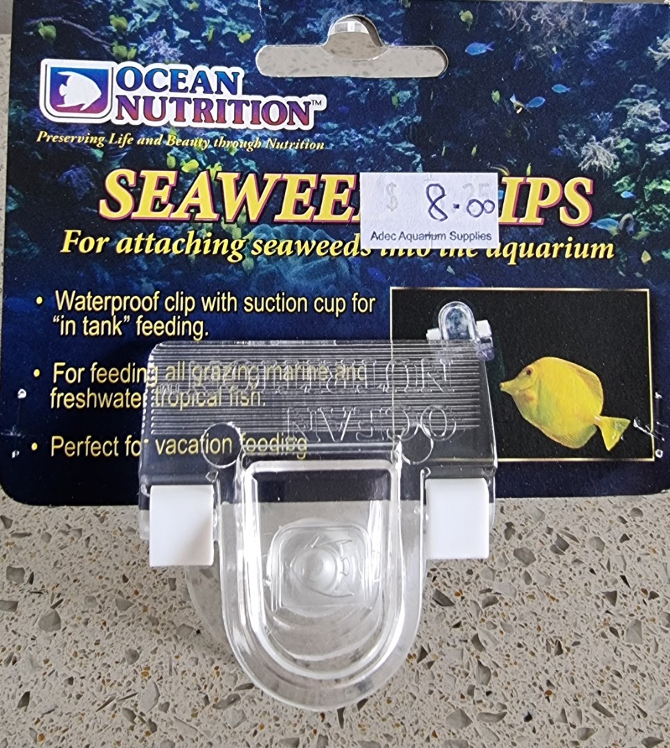 Ocean nutrition seaweed clips for Tangs and marine fishes, Pet Supplies ...