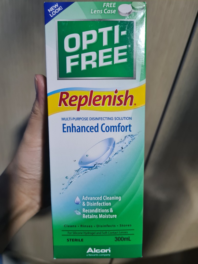 Opti-Free Replenish contact lens solution, Beauty & Personal Care ...