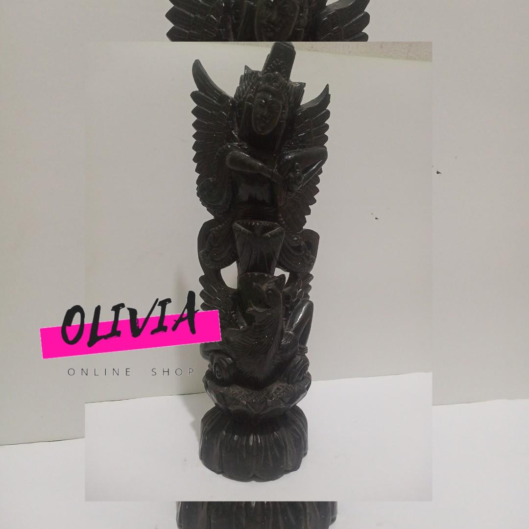 Patung Kayu Ukir Relief Bali Patung Kayu Kuno Lawas Jadul, Antik ...