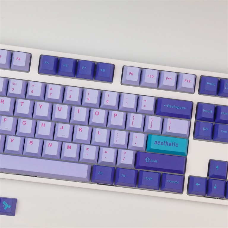 PBT Vaporwave Keycaps, Computers & Tech, Parts & Accessories, Computer ...