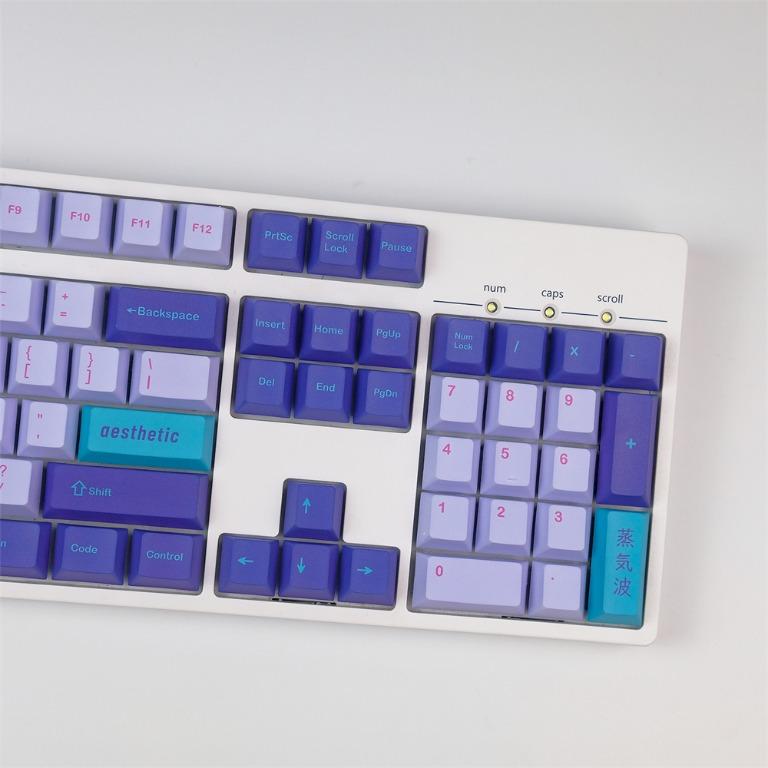 PBT Vaporwave Keycaps, Computers & Tech, Parts & Accessories, Computer ...