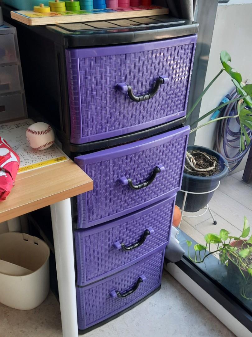 Plastic Drawer Chest, Furniture & Home Living, Furniture, Shelves ...