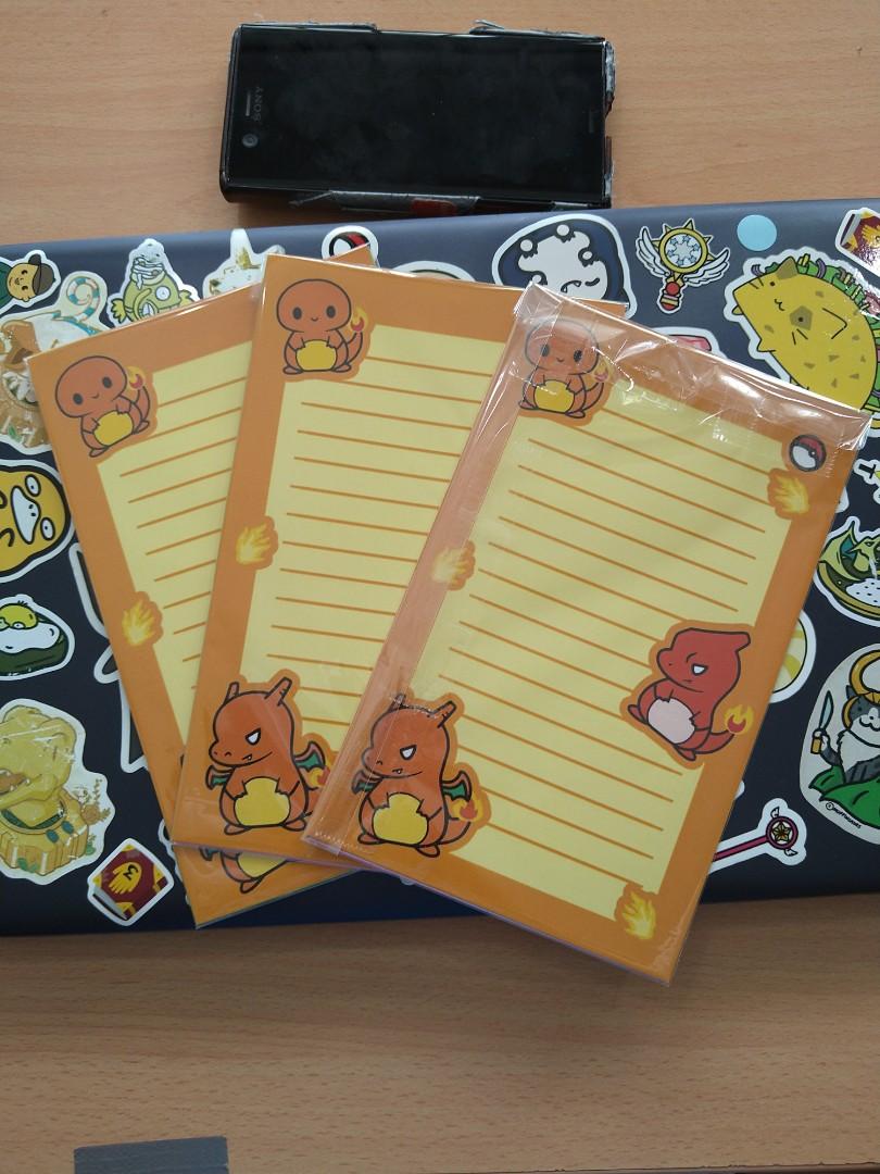 Pokemon Stationary 18*11cm 6 sheet per set, Hobbies & Toys, Stationery ...