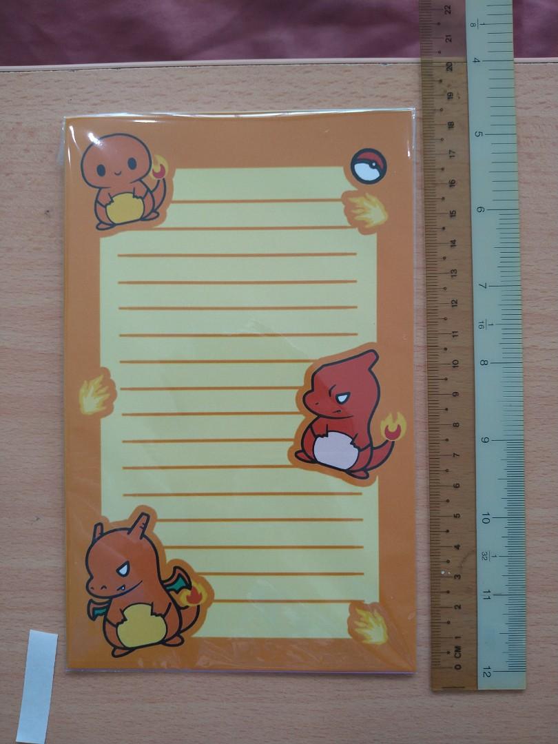 Pokemon Stationary 18*11cm 6 sheet per set, Hobbies & Toys, Stationery ...