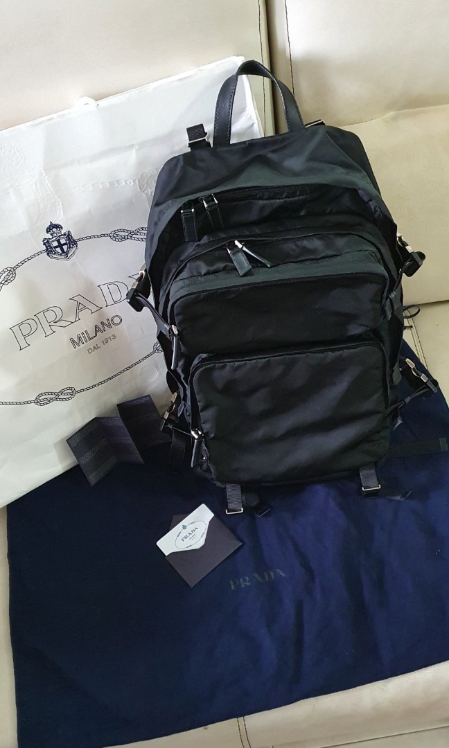 Prada Nylon Backpack, Men's Fashion, Bags, Backpacks on Carousell