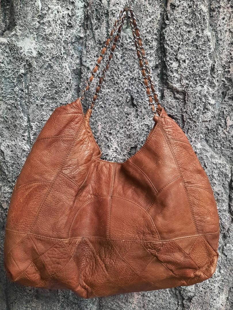 Preloved Second Bekas Tas Kulit Asli Model Patchwork, Fesyen Wanita ...