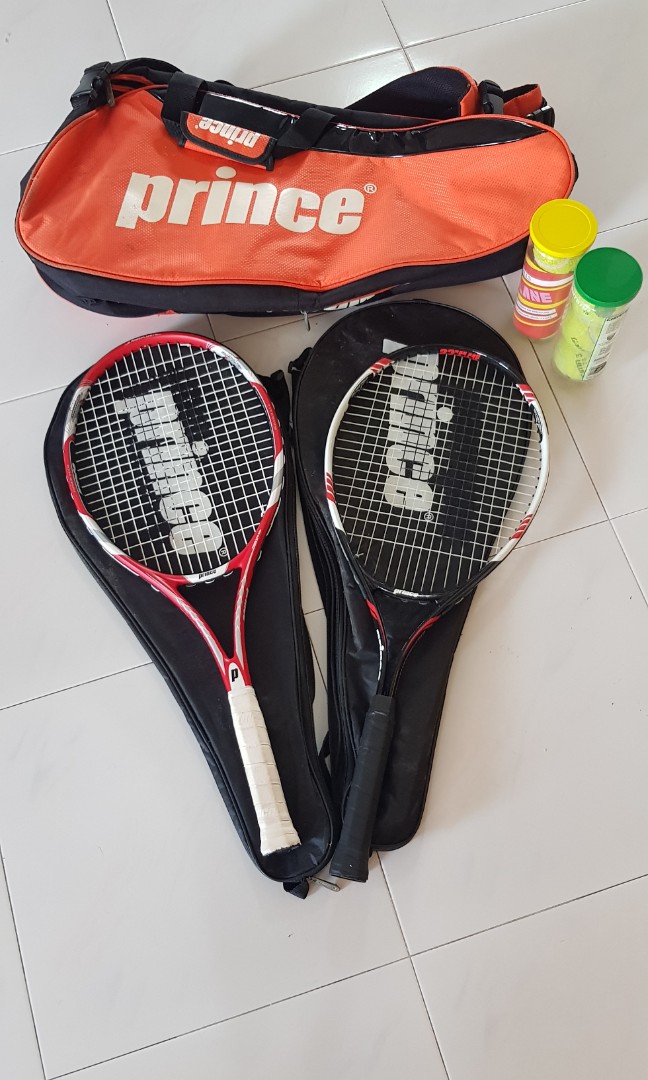 Prince Tennis rackets and bag set, Sports Equipment, Sports & Games ...