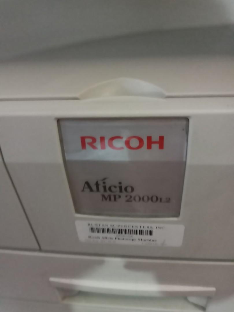 RICOH AFICIO MP 2000 L2 COPIER ZEROX SCANNER, Computers & Tech ...