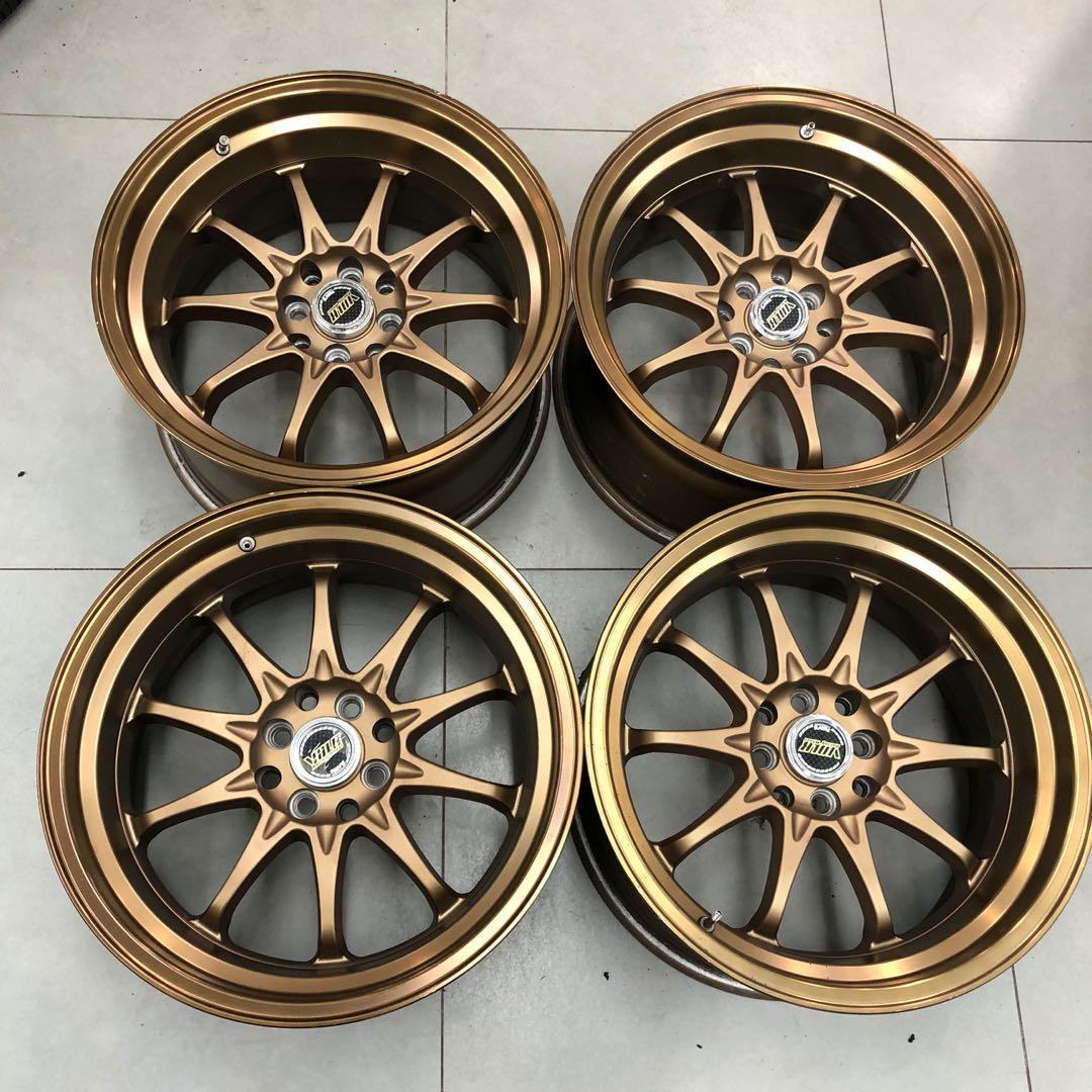 RIM CE28V 17X9JJ PCD100/114 ET15, Auto Accessories on Carousell