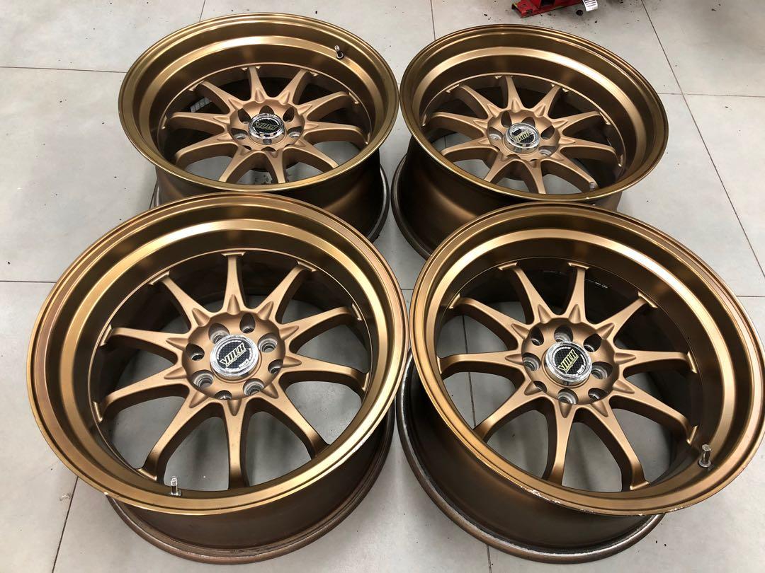 RIM CE28V 17X9JJ PCD100/114 ET15, Auto Accessories on Carousell