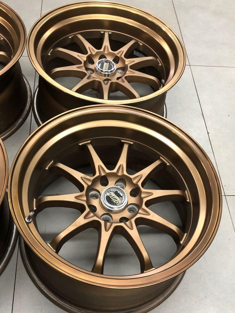 RIM CE28V 17X9JJ PCD100/114 ET15, Auto Accessories on Carousell