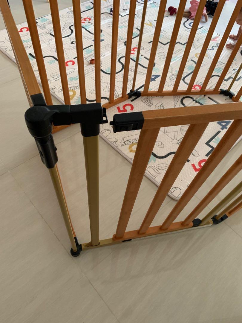 Safety hexagon wooden gate, Babies & Kids, Baby Nursery & Kids ...